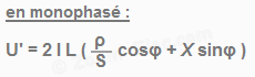 Calcul de chute de tension, formules de calcul de chute de tension ...